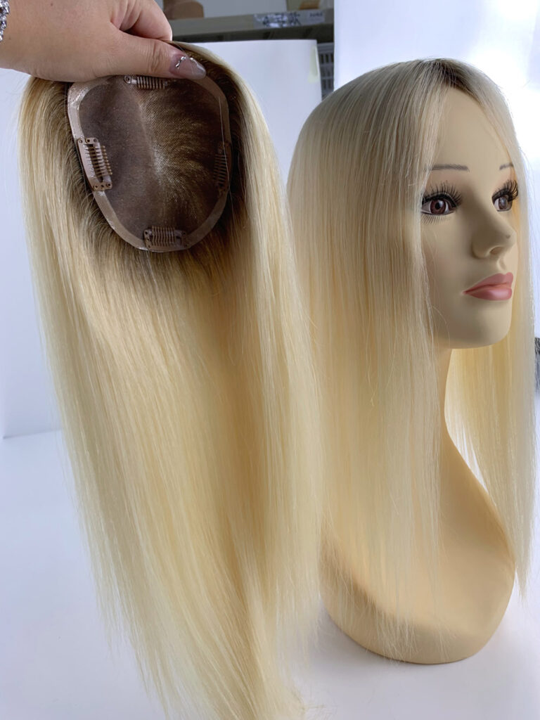 Color T3/60 Monofilament Remy Human Hair Toppers Wig – Lyris Hair ...
