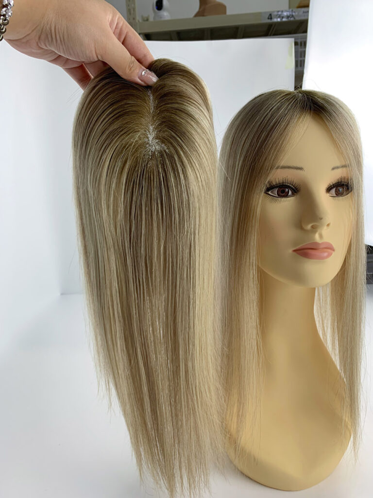 Color TLQ Monofilament Remy Human Hair Toppers Wig – Lyris Hair Extensions