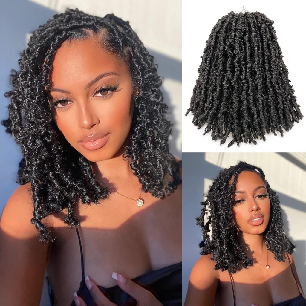 Distressed Butterfly Locs – Messy Bob Crochet Locs – Lyris Hair Extensions